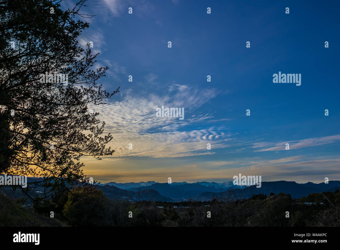 Beautiful Clouds and Blue Sky in Numata city, Japan Stock Photo - Alamy