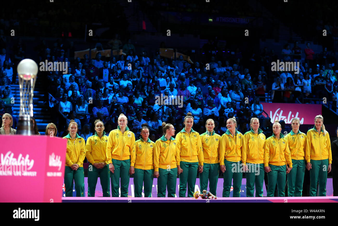 Australia players on podium hi-res stock photography and images - Alamy