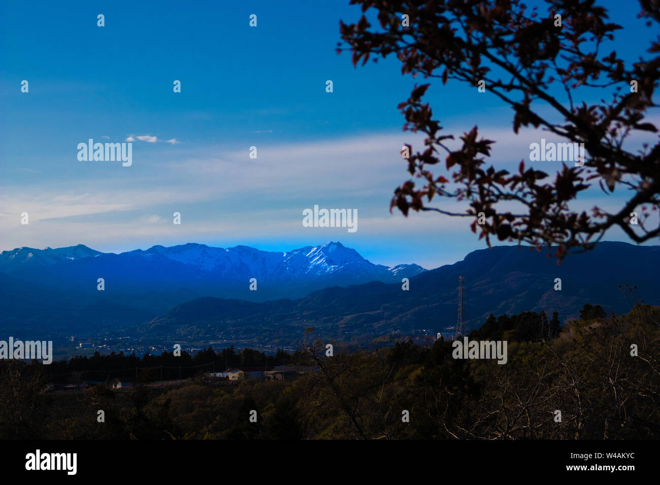 Beautiful Clouds and Blue Sky in Numata city, Japan Stock Photo - Alamy