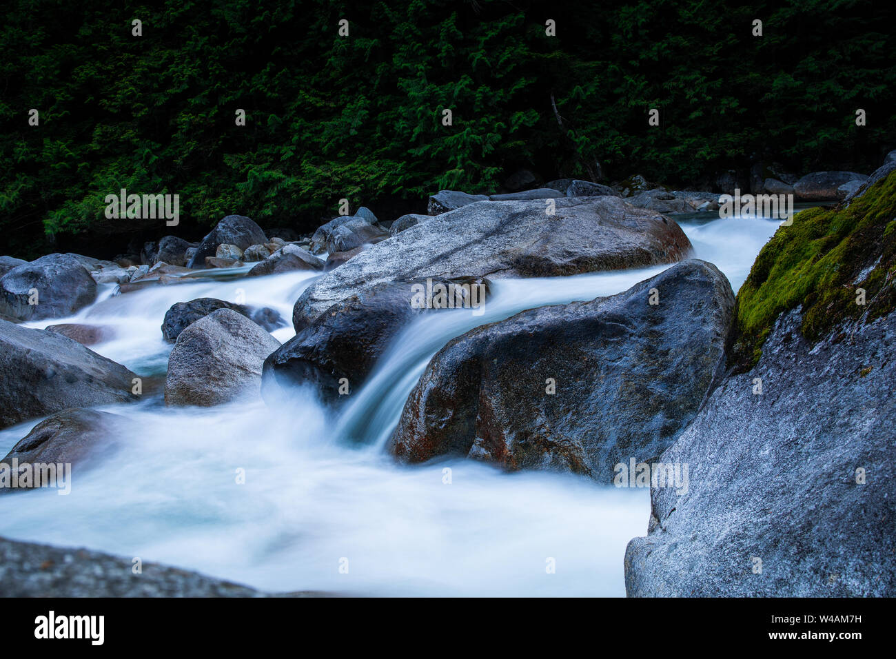 Water cascade with long exposure hi-res stock photography and images ...
