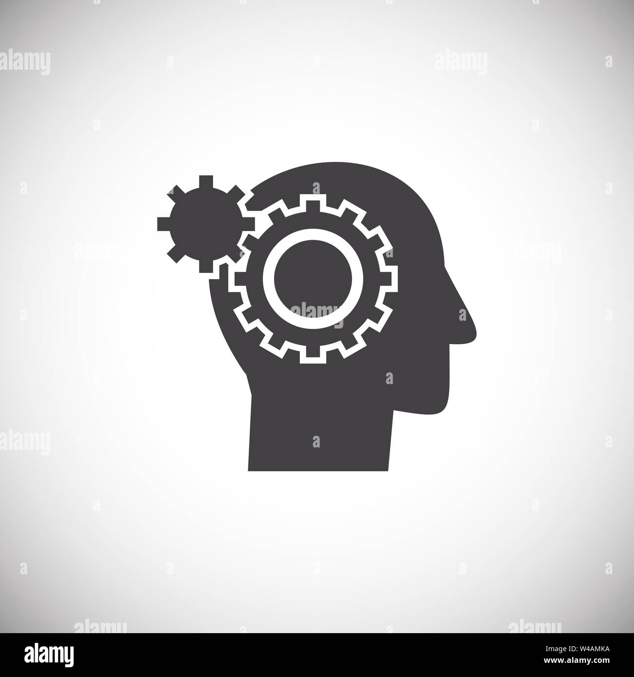 Artificial Intelligence Ai related icon on background for graphic and ...