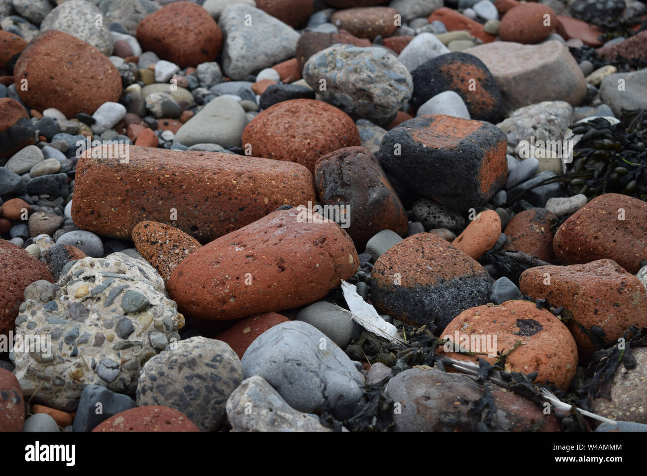 Sea worn bricks Stock Photo - Alamy