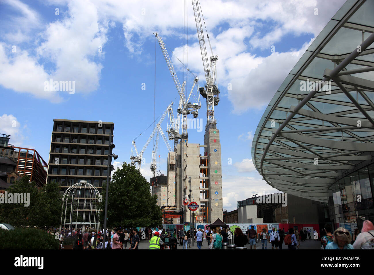 Construction works near Kings Cross Railway Station, London, UK Stock ...