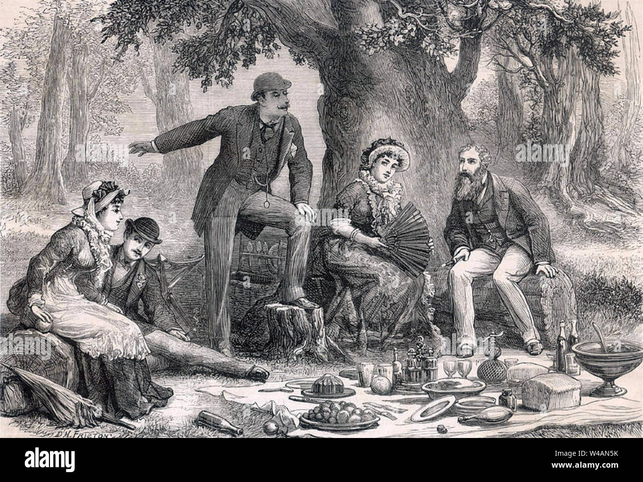 VICTORIAN PICNIC on stage during a production of an obscure play The ...