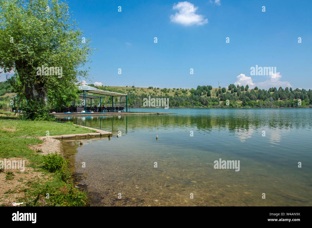 Macedonia, Veles city - Mladost Lake Stock Photo - Alamy
