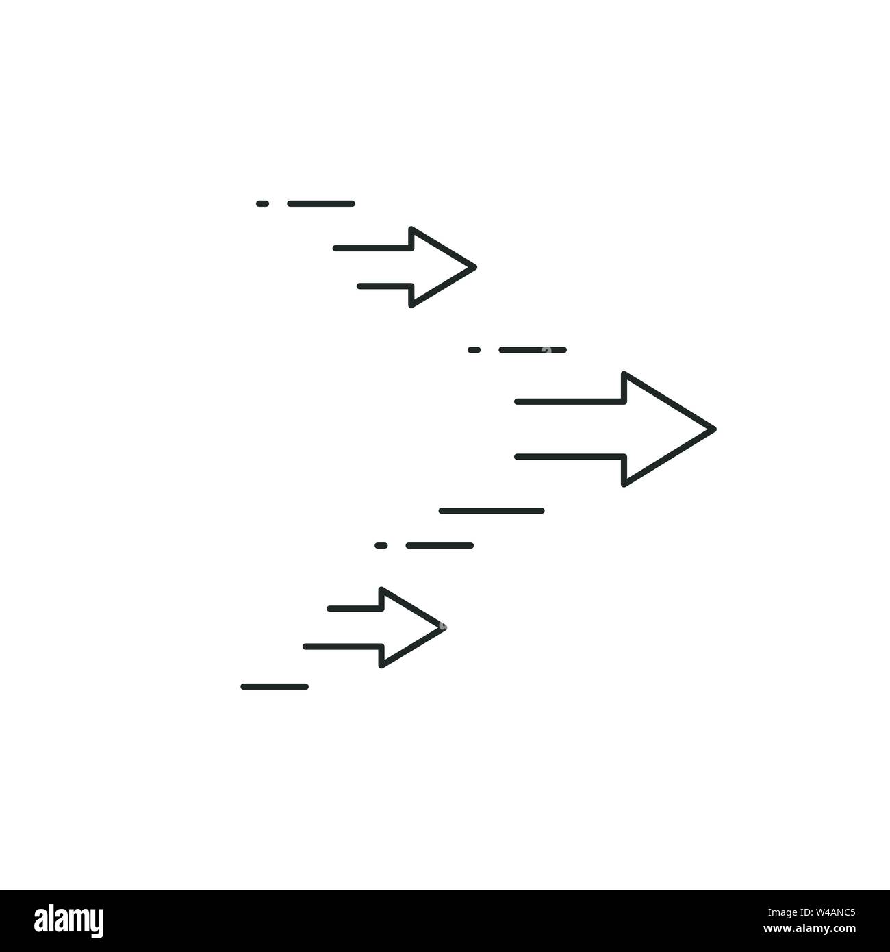 Transfer arrows outline icon. linear style sign for mobile concept and web design. Left right ...