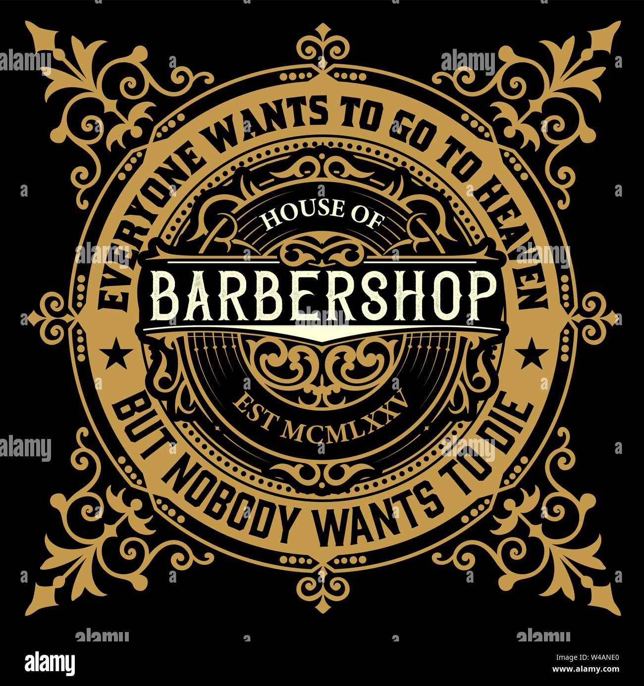 Vintage Barbershop logo Stock Vector Image & Art - Alamy
