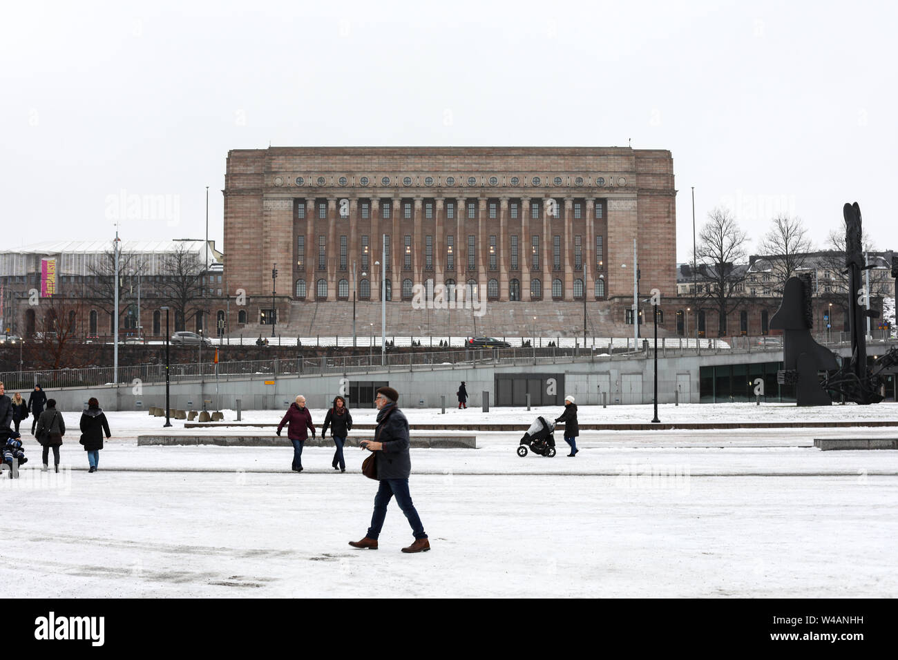 The Parliament House in Töölö district of Helsinki, Finland Stock Photo ...