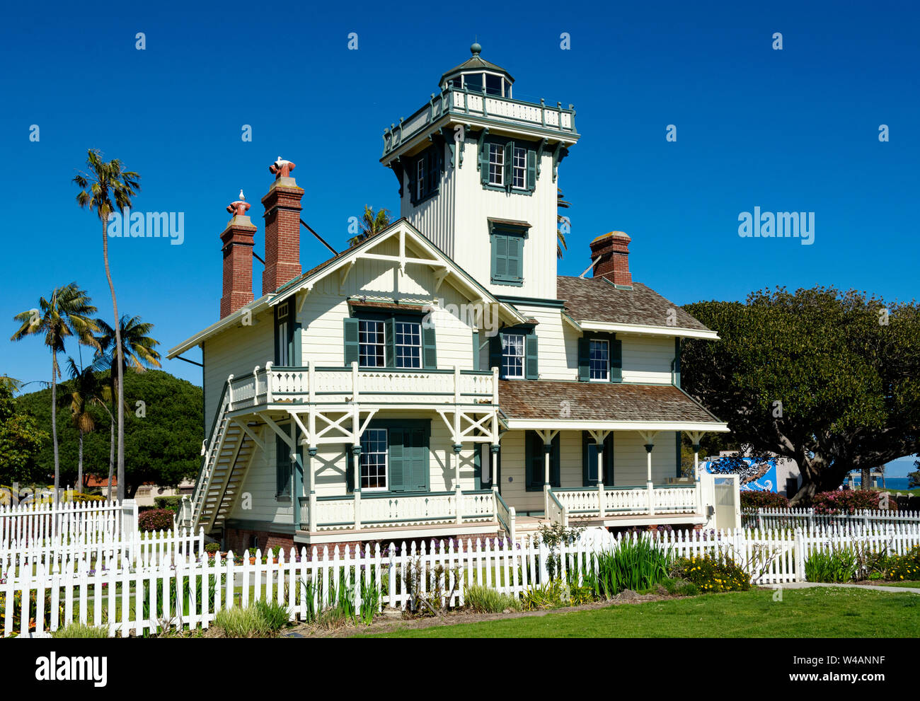 Point Fermin Lighthouse, built in 1874. The light was added to the ...