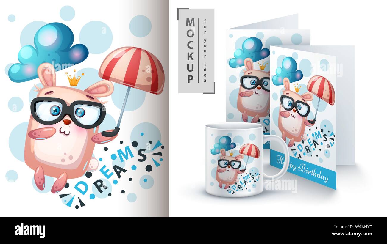 Cute cat - mockup for your idea Stock Vector Image & Art - Alamy