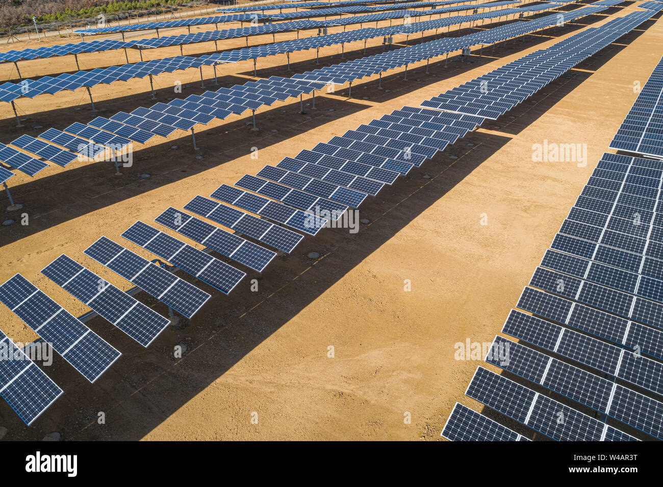 Field of Solar Panel Stock Photo - Alamy