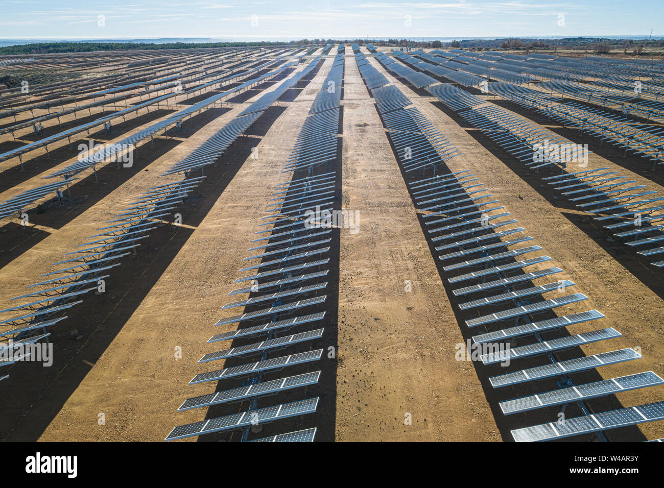 Field of Solar Panel Stock Photo - Alamy