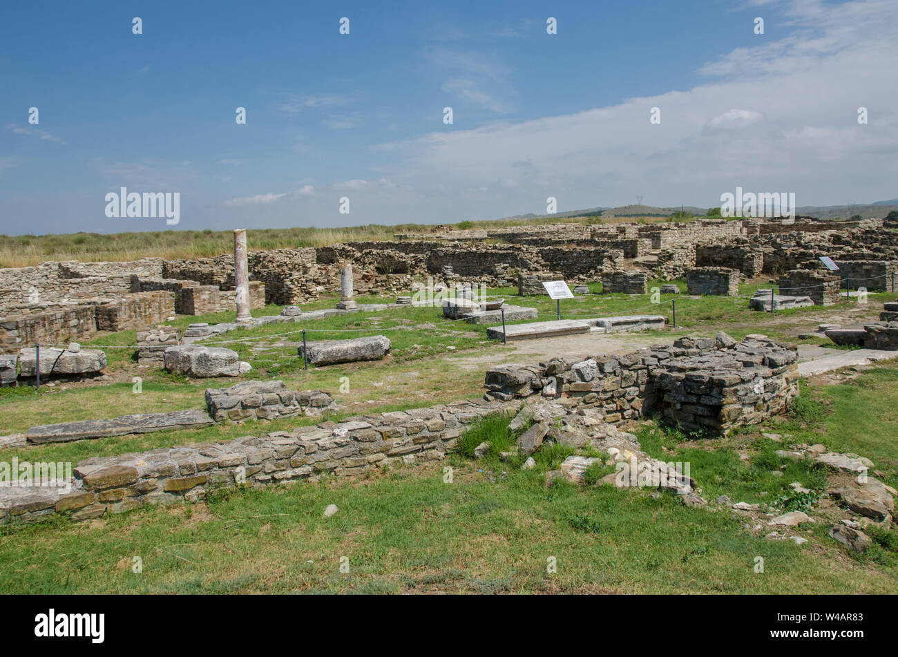 Macedonia, Stobi an ancient town of Paeonia - Archaeological site Stock ...