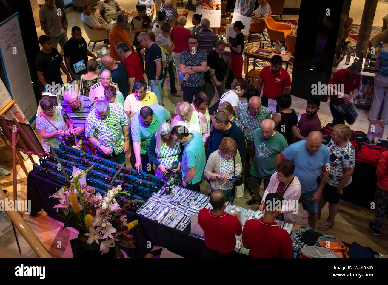 Passenger life on-board a cruise ship Stock Photo - Alamy
