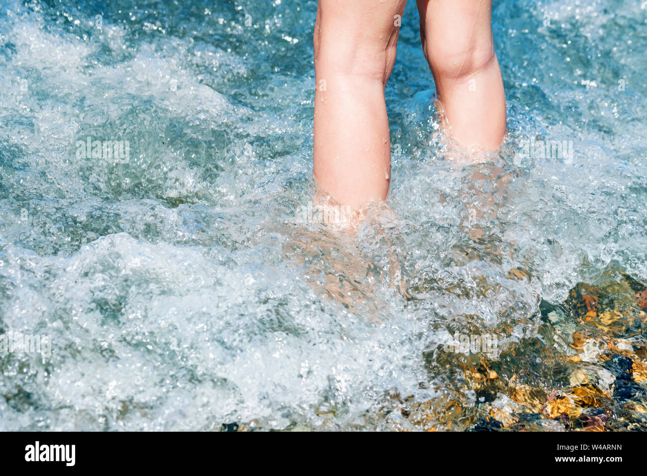 Legs dipped in water hi-res stock photography and images - Alamy