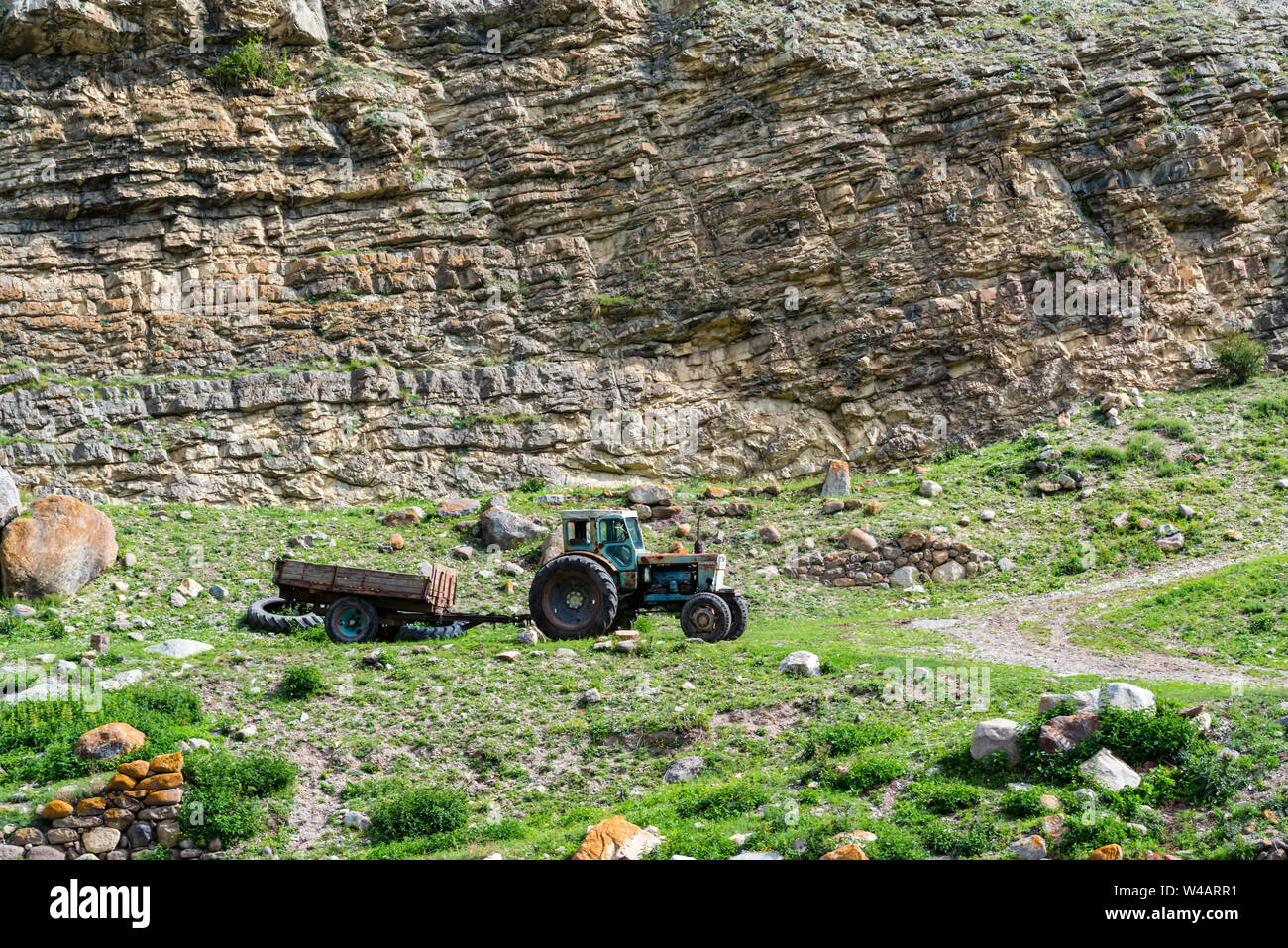 Old russian tractor hi-res stock photography and images - Alamy