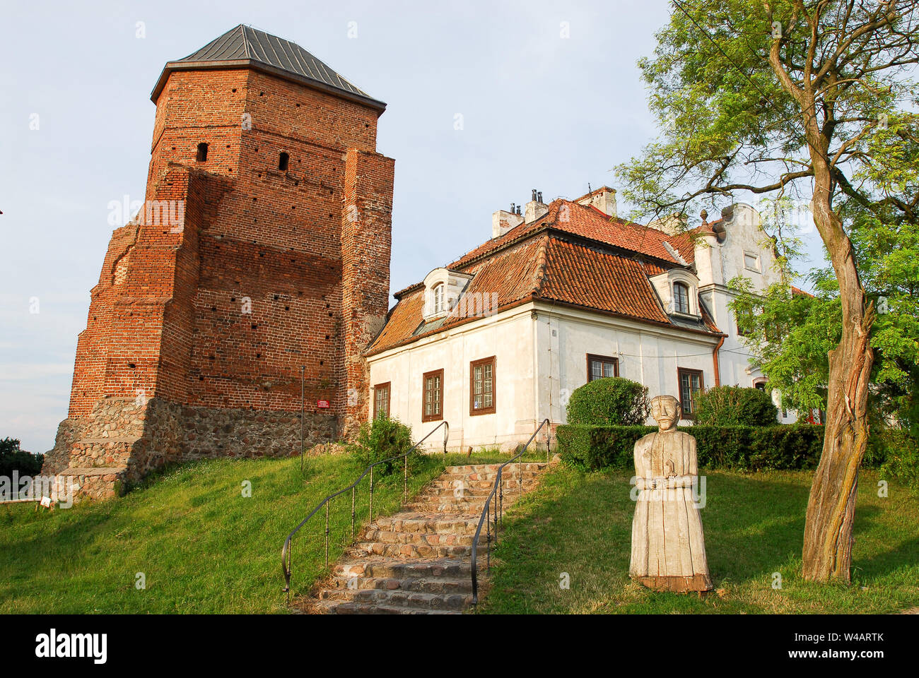 Gothic ducal castle built by the Masovian princes in XV century in Liw ...