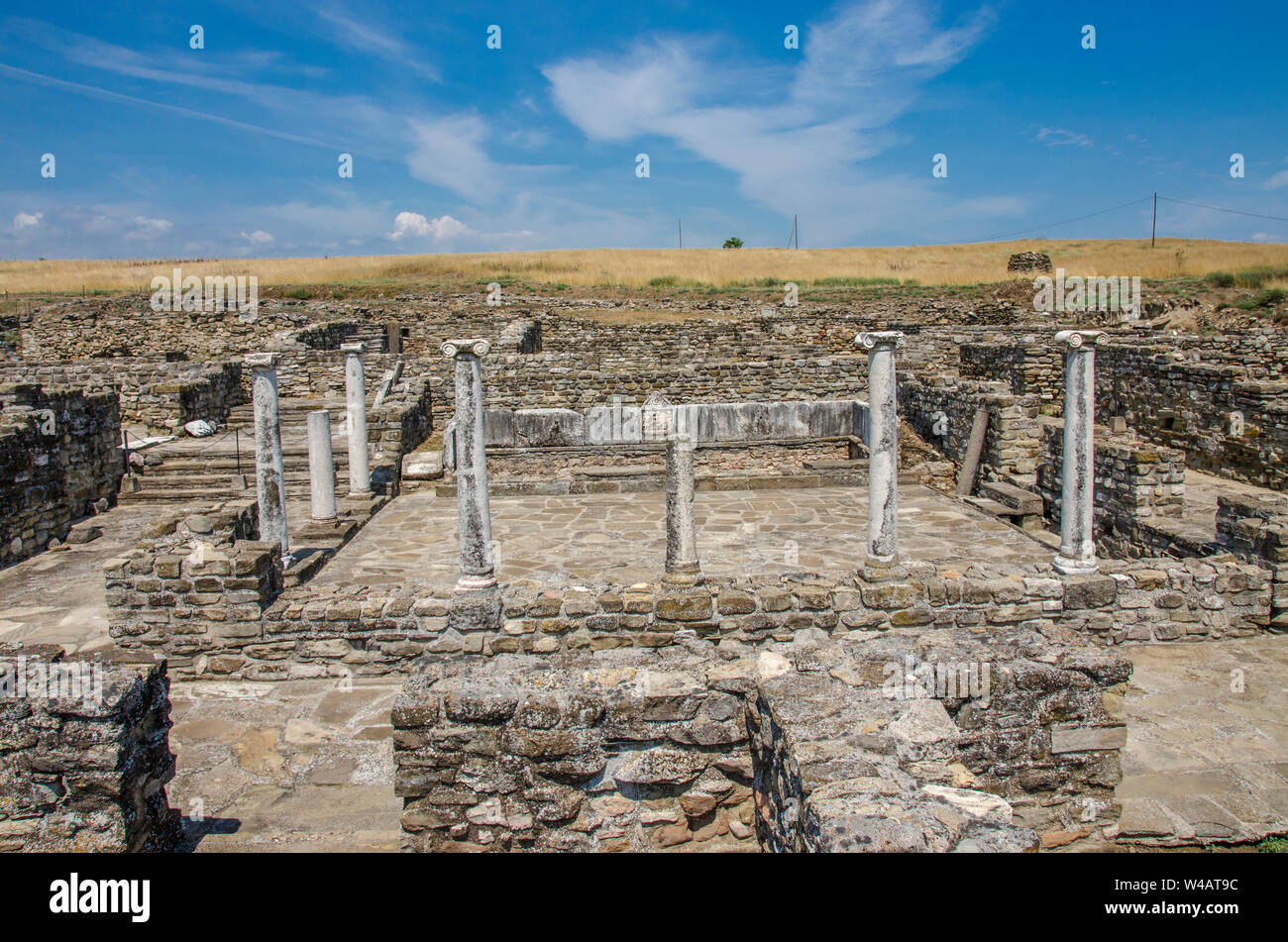 Macedonia, Stobi Archaeological site on Erigón (Crna) and Axiós (Vardar ...