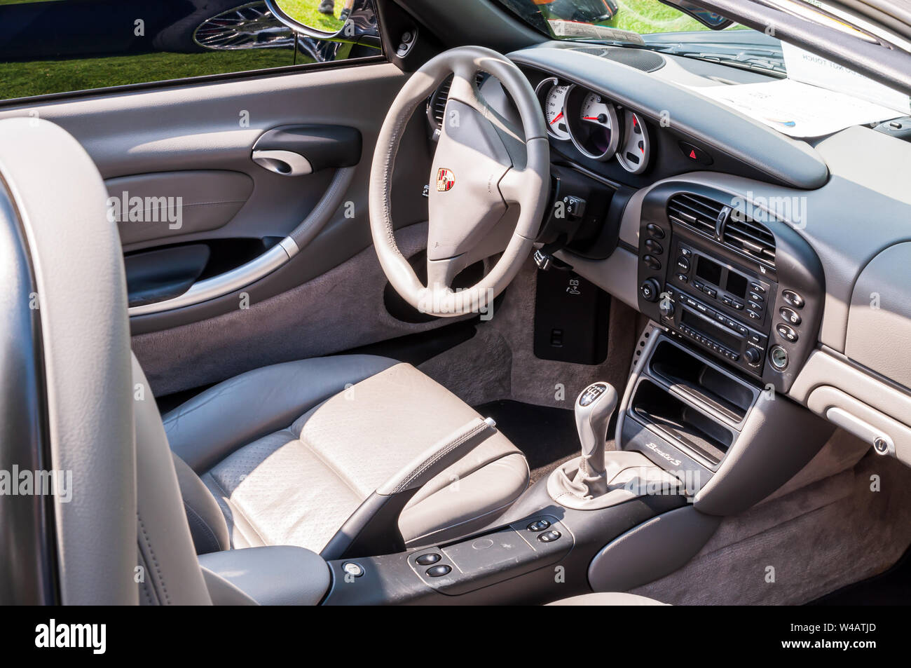 The interior of a 2004 Porsche Boxer S at the Pittsburgh Gran Prix ...
