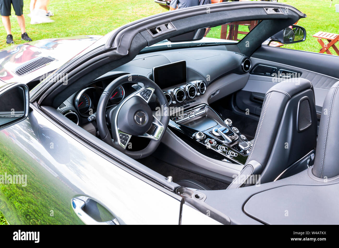 Interior of a 2018 Mercedes Benz convertible at the Pittsburgh Gran ...