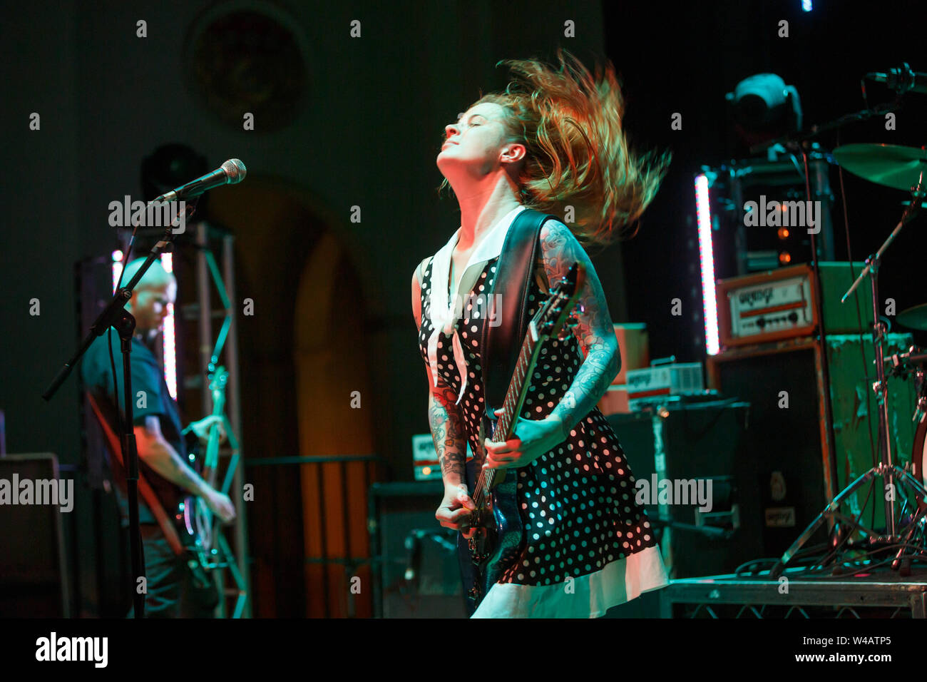 Sheffield City Hall, Sheffield. 20th July, 2019. Svalbard perform live on the Sheffield City ...