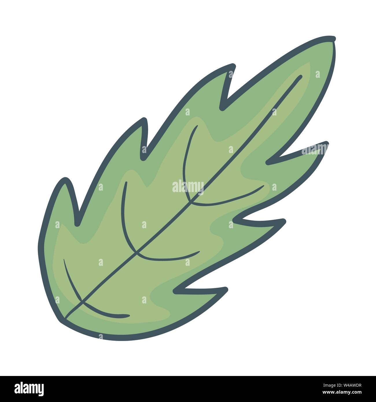 nature leaf cartoon vector illustration graphic design Stock Vector ...