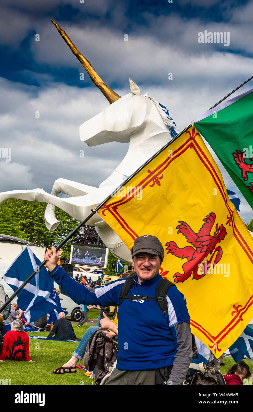 Glasgow, All Under One Banner independence march - 2019 Stock Photo - Alamy
