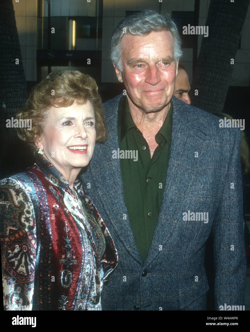 Charleton Heston and wife Lydia 1994 Photo By Michael Ferguson ...