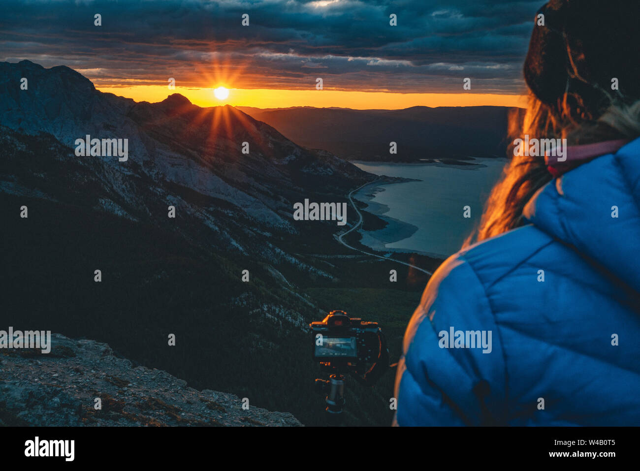 Watching sunrise hi-res stock photography and images - Alamy