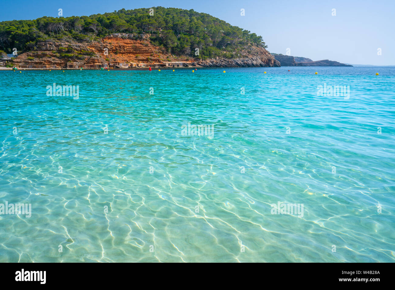 Ibiza Cala Salada and Saladeta in Balearic Islands of spain Stock Photo ...