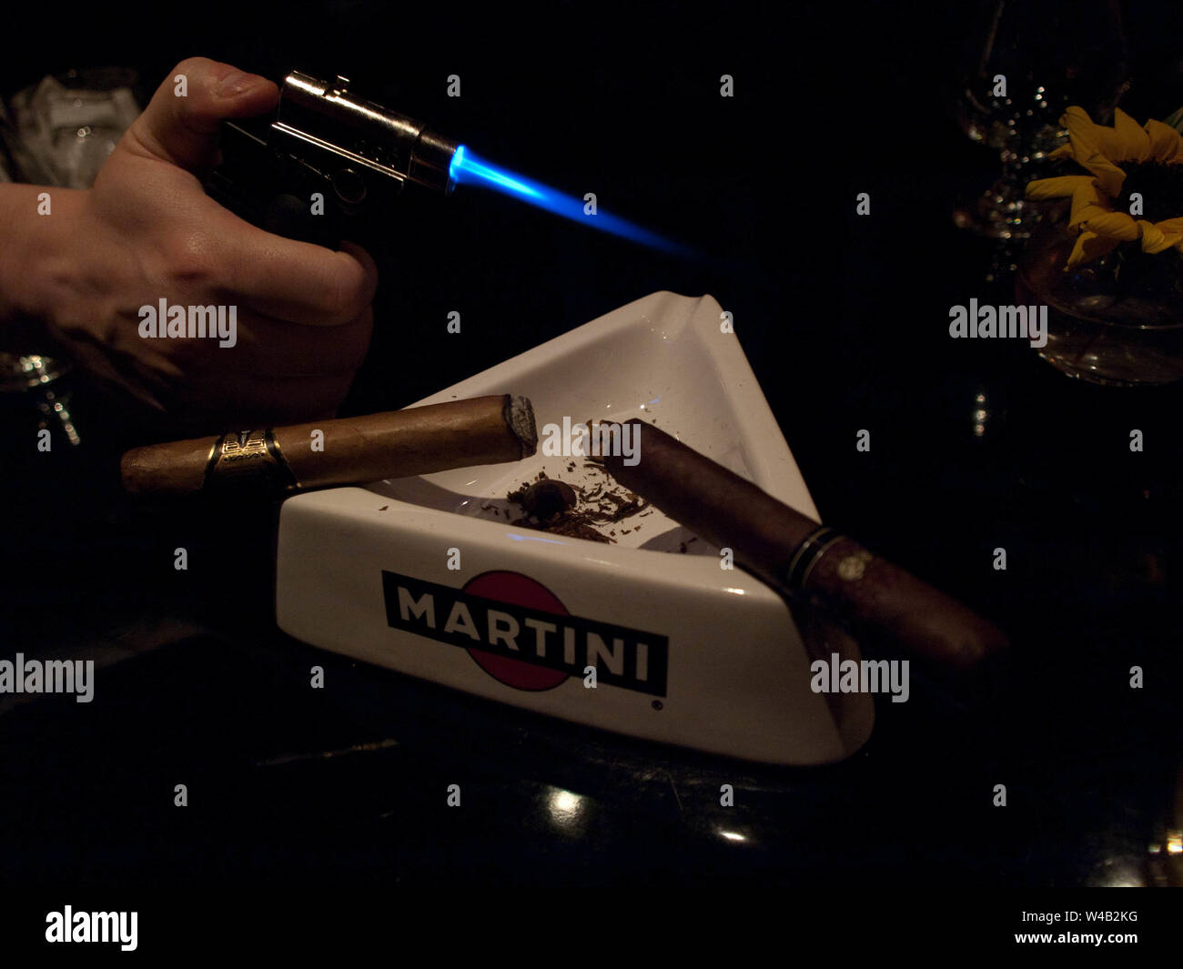 The Torch & Cigars Stock Photo - Alamy