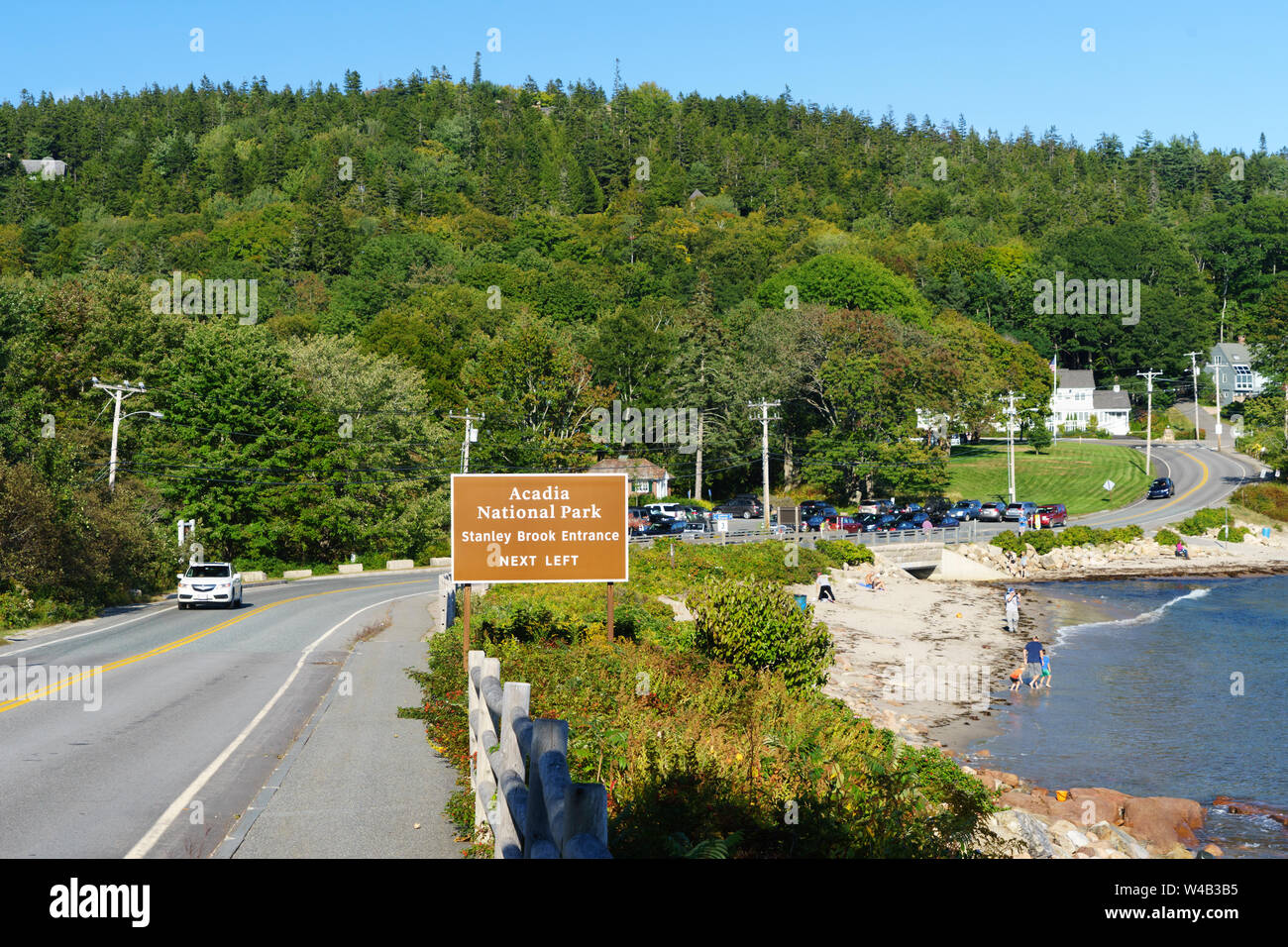 Acadia national park sign hi-res stock photography and images - Alamy