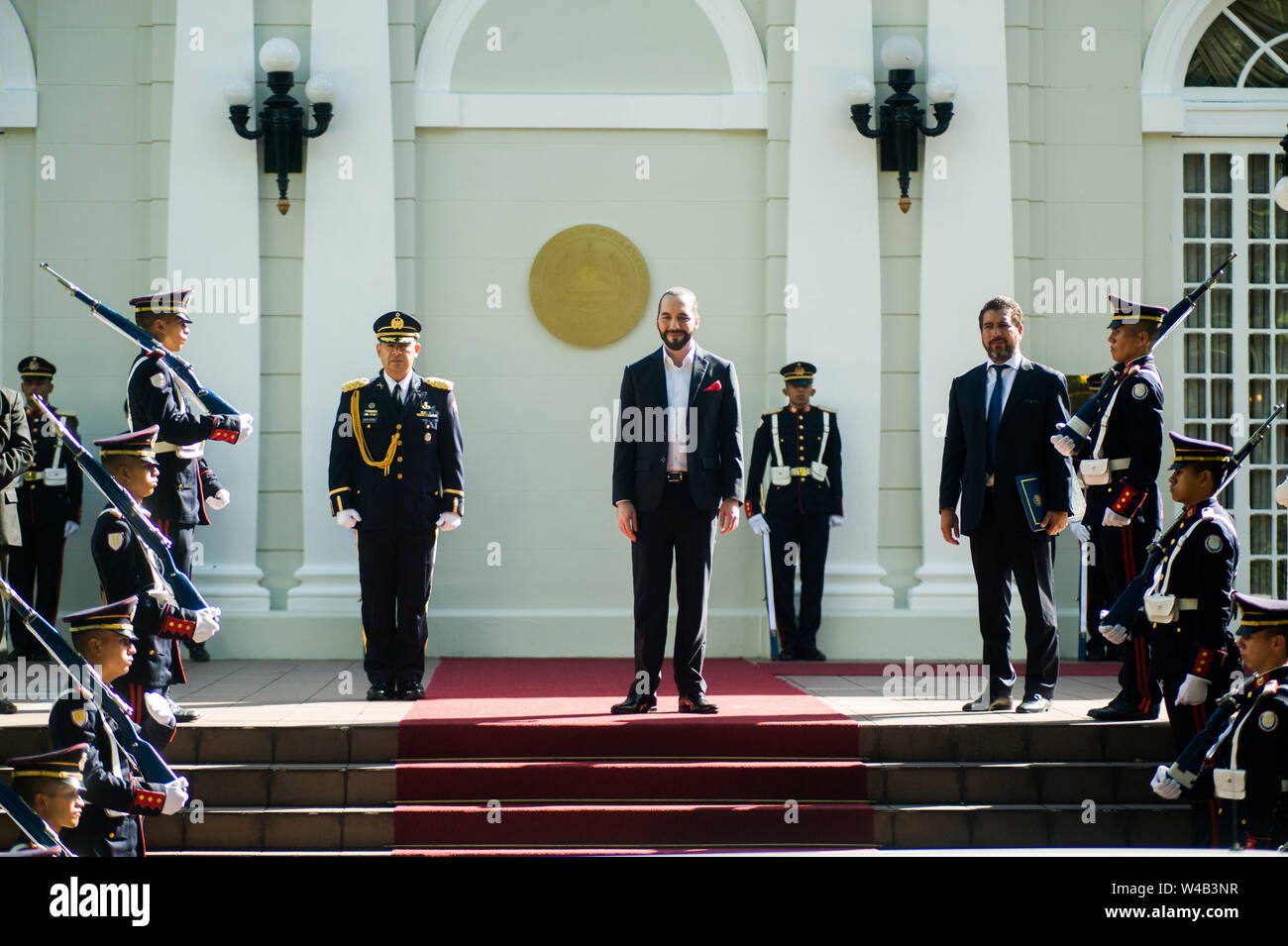 San Salvador, El Salvador. 22nd July, 2019. El Salvador President NAYIB ...