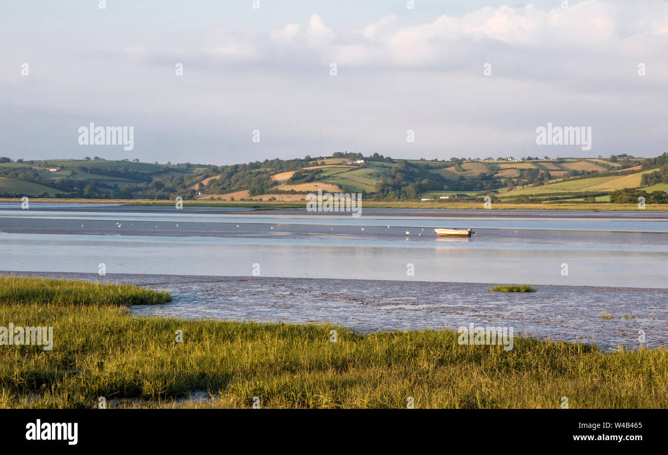 The Taf estuary, Laugharne, Carmarthenshire, Wales, UK Stock Photo - Alamy