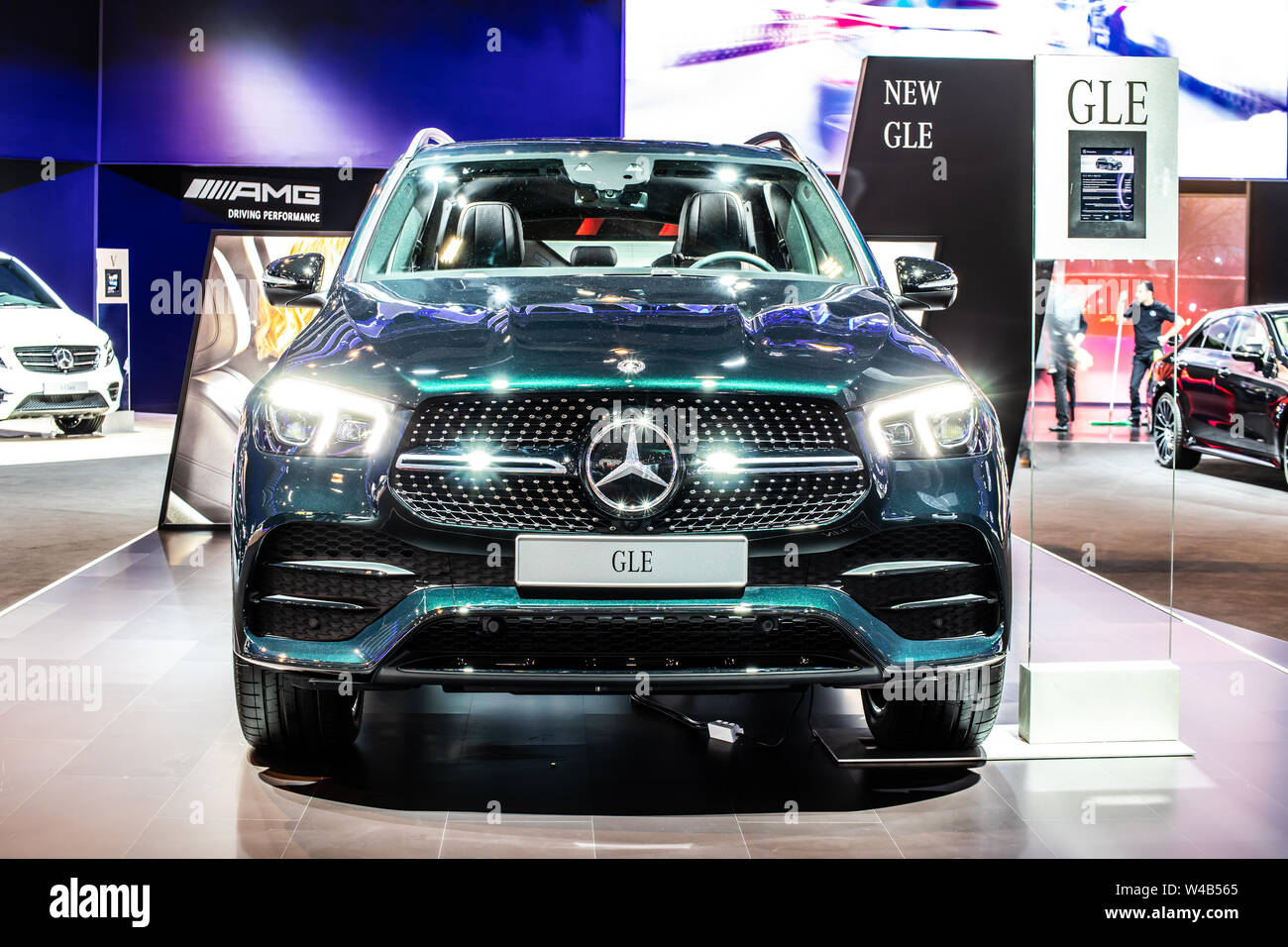 Brussels, Belgium, Jan 2019 all new Mercedes Benz GLE 300 d 4Matic ...