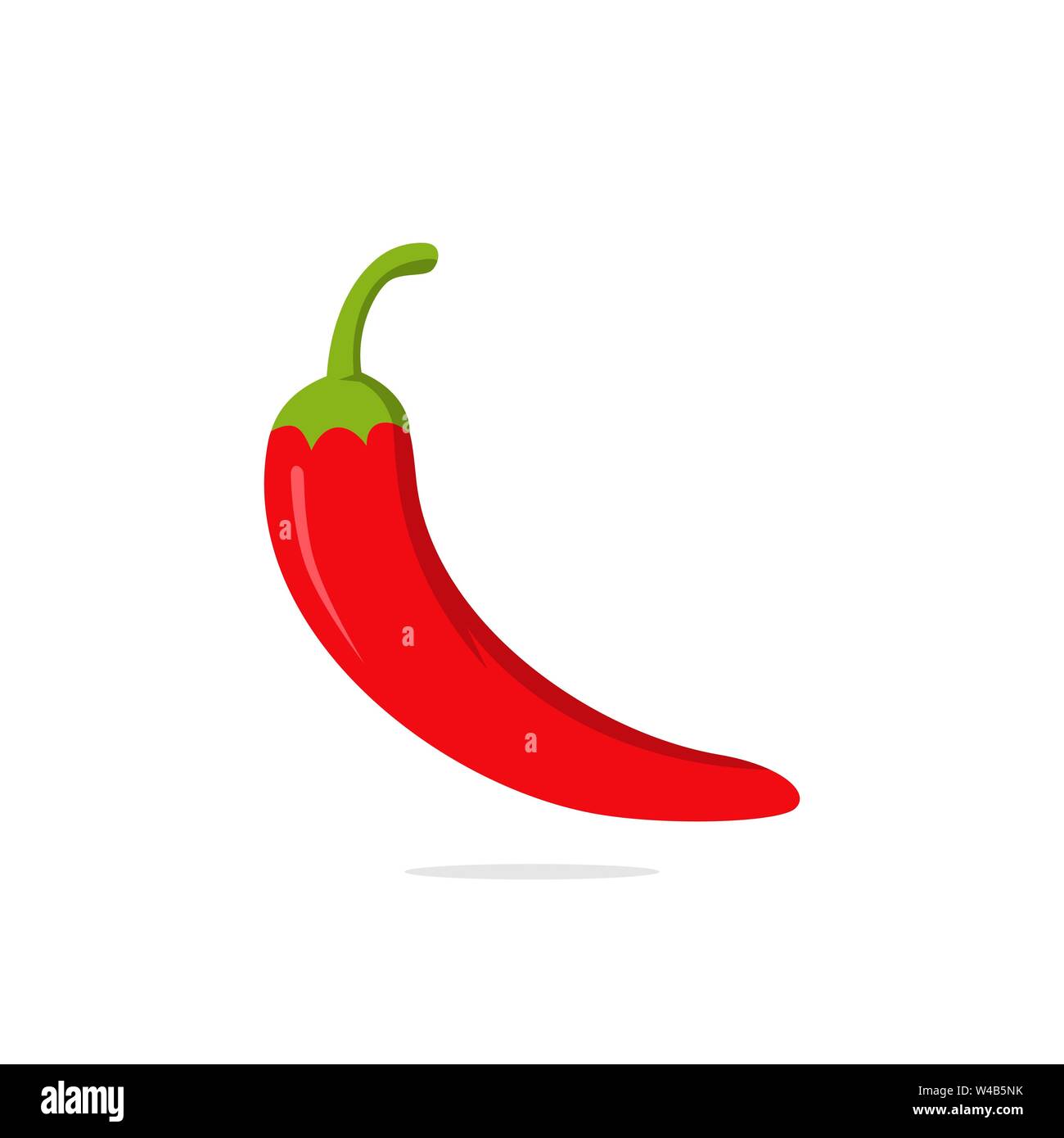 hot chilli pepper vector illustration, spice vegetable symbol icon ...