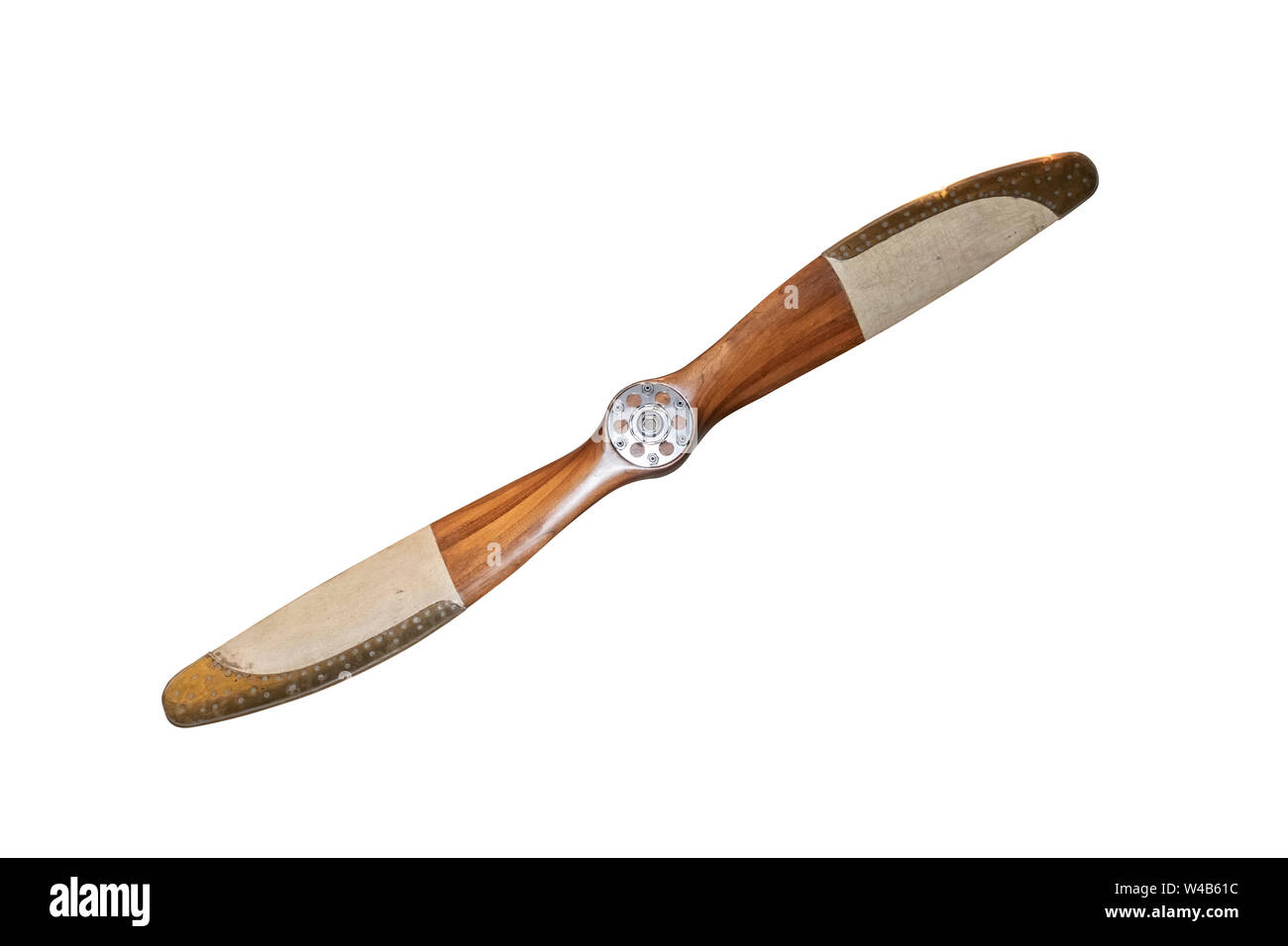 Vintage aircraft propeller isolated on white background Stock Photo - Alamy