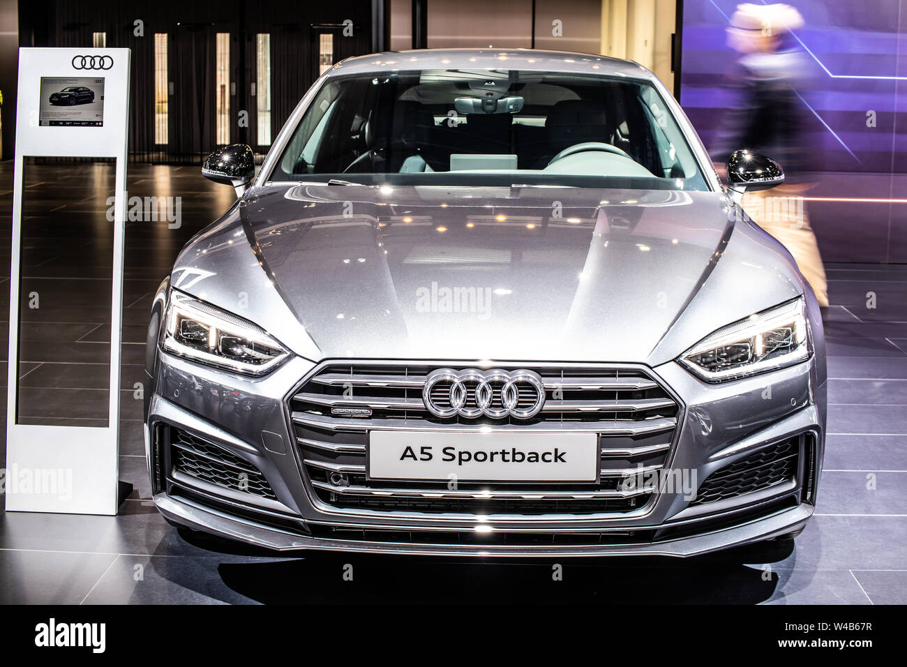Brussels, Belgium, Jan 2019 Audi A5 Sportback 40 TDI quattro, Brussels ...