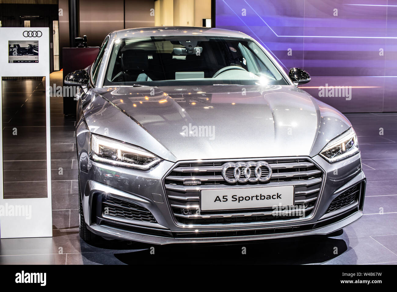Brussels, Belgium, Jan 2019 Audi A5 Sportback 40 TDI quattro, Brussels ...