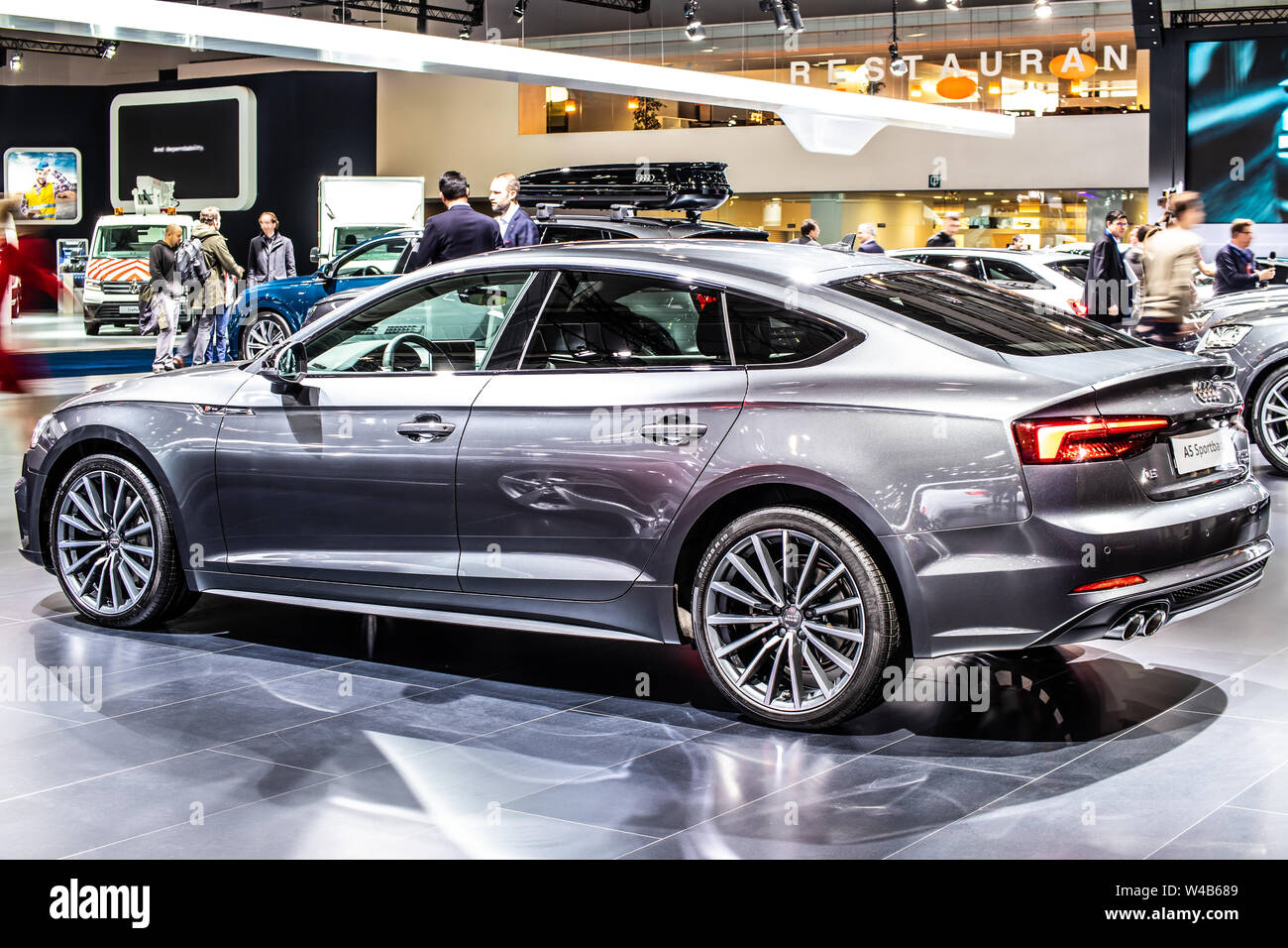 Brussels, Belgium, Jan 2019 Audi A5 Sportback 40 TDI quattro, Brussels ...