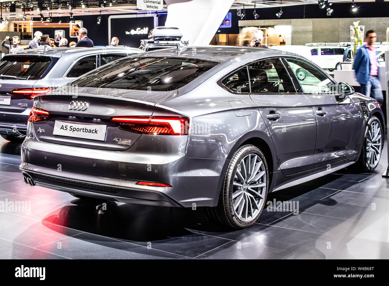 Brussels, Belgium, Jan 2019 Audi A5 Sportback 40 TDI quattro, Brussels ...