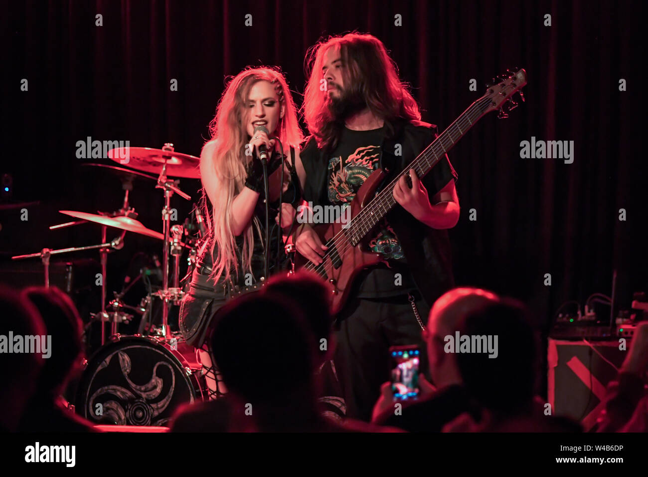 London, UK. 21st July, 2019. Noa Gruman is a Vocalist of Scardust from ...