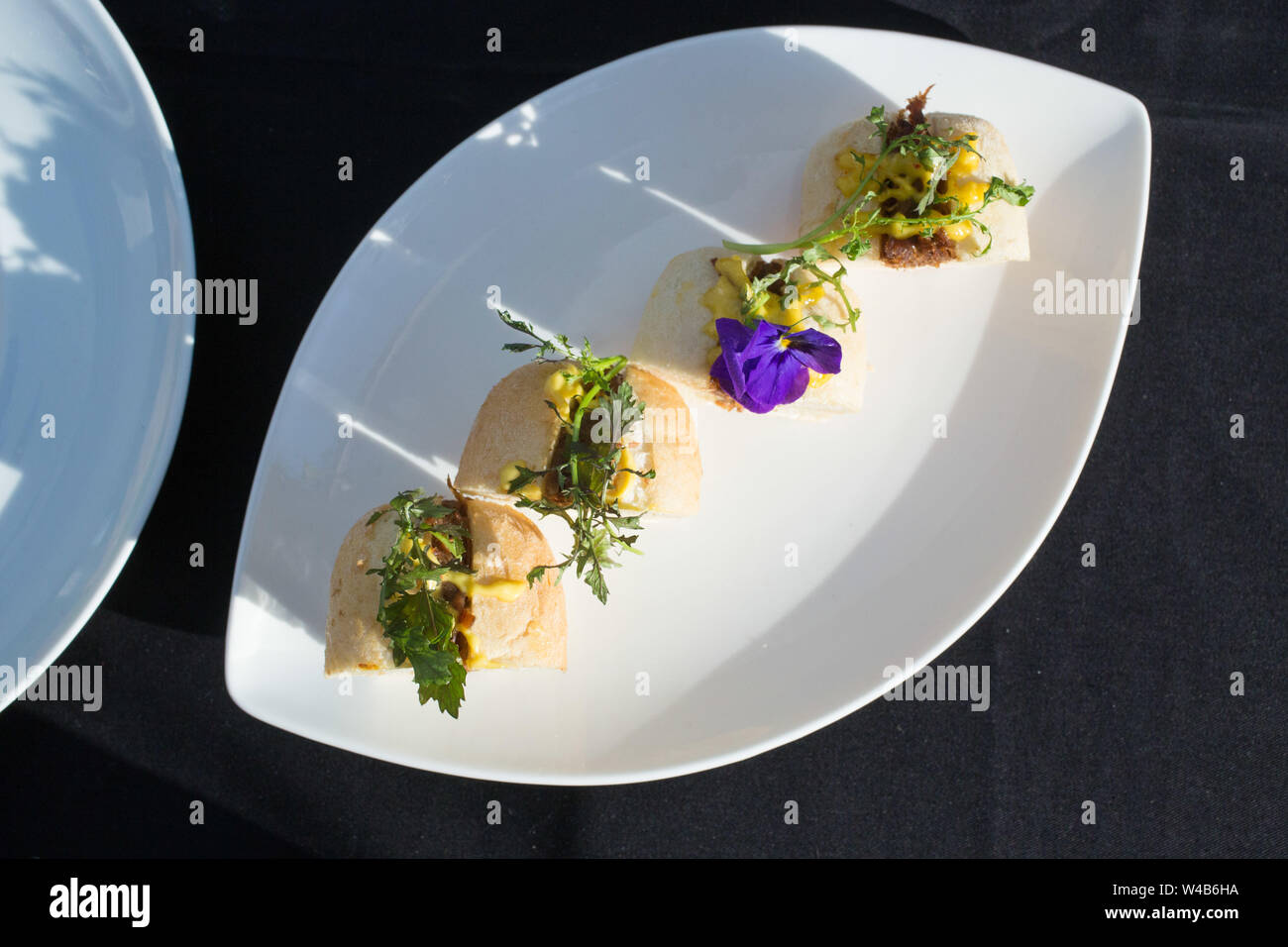 Gourmet street food London Bridge open kitchen Stock Photo - Alamy