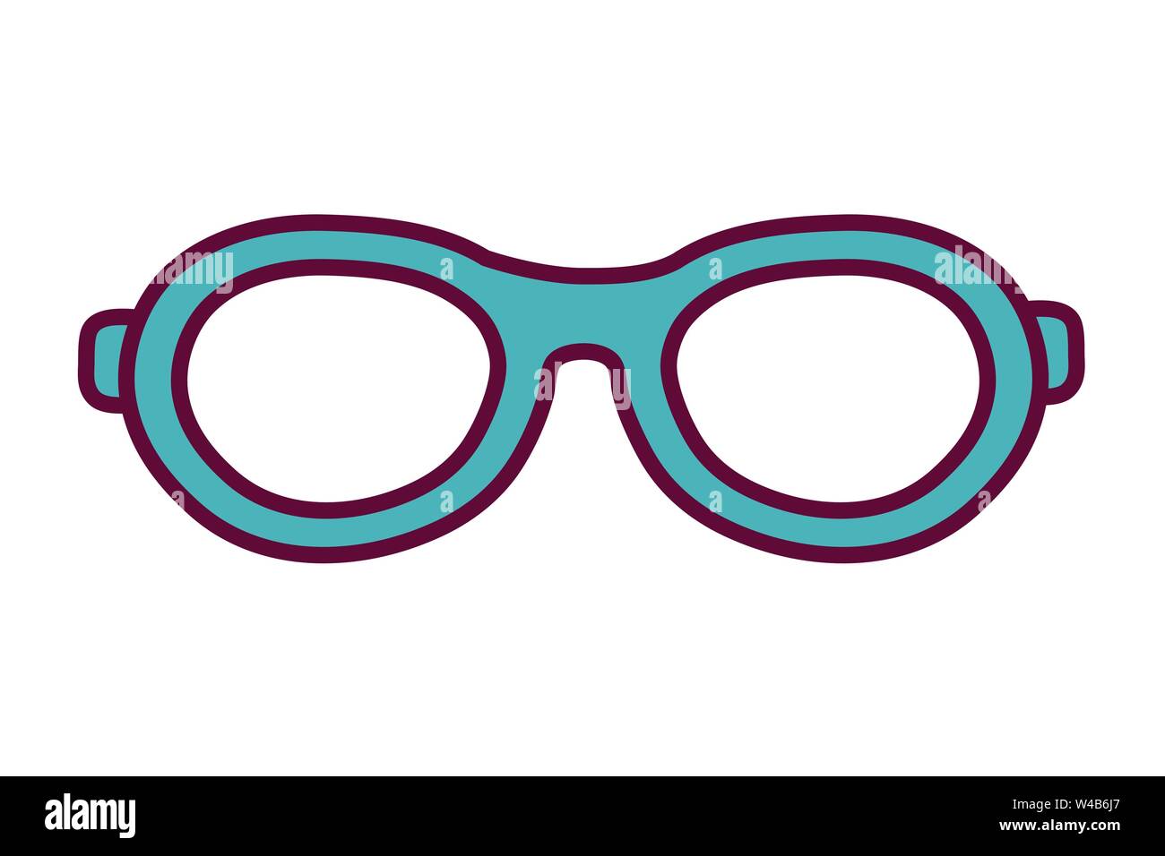 glasses lens cartoon vector illustration graphic design Stock Vector ...