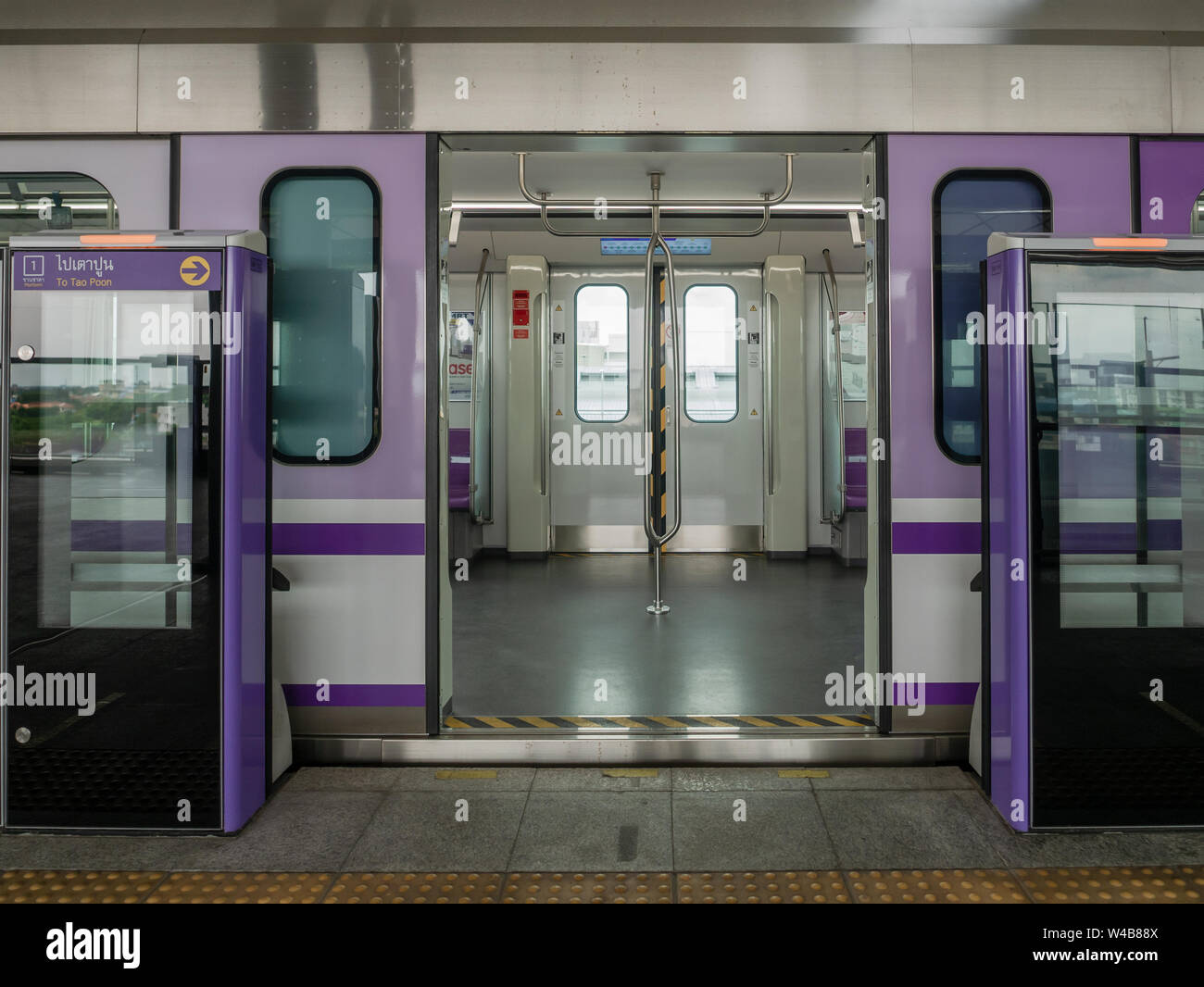 Bangkok, Thailand - May 28, 2018: Bangkok is building new commuter rail lines at a fast pace ...
