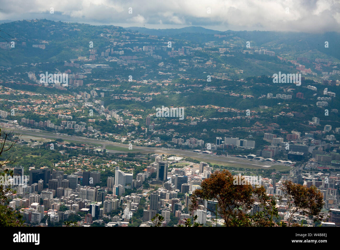Caracas,Venezuela.Amazing aerial view of the city of Caracas from the ...