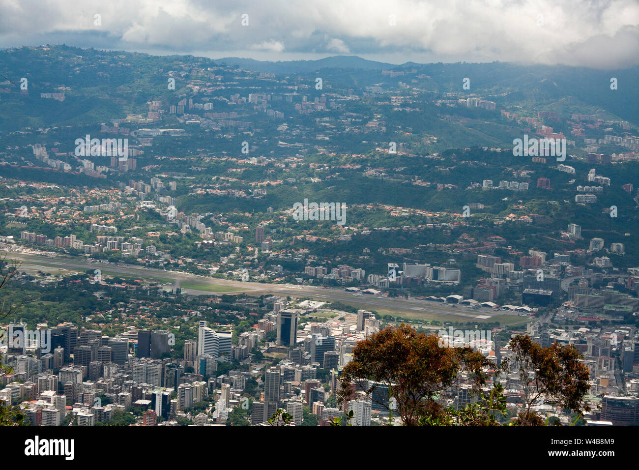 Caracas,Venezuela.Amazing aerial view of the city of Caracas from the ...