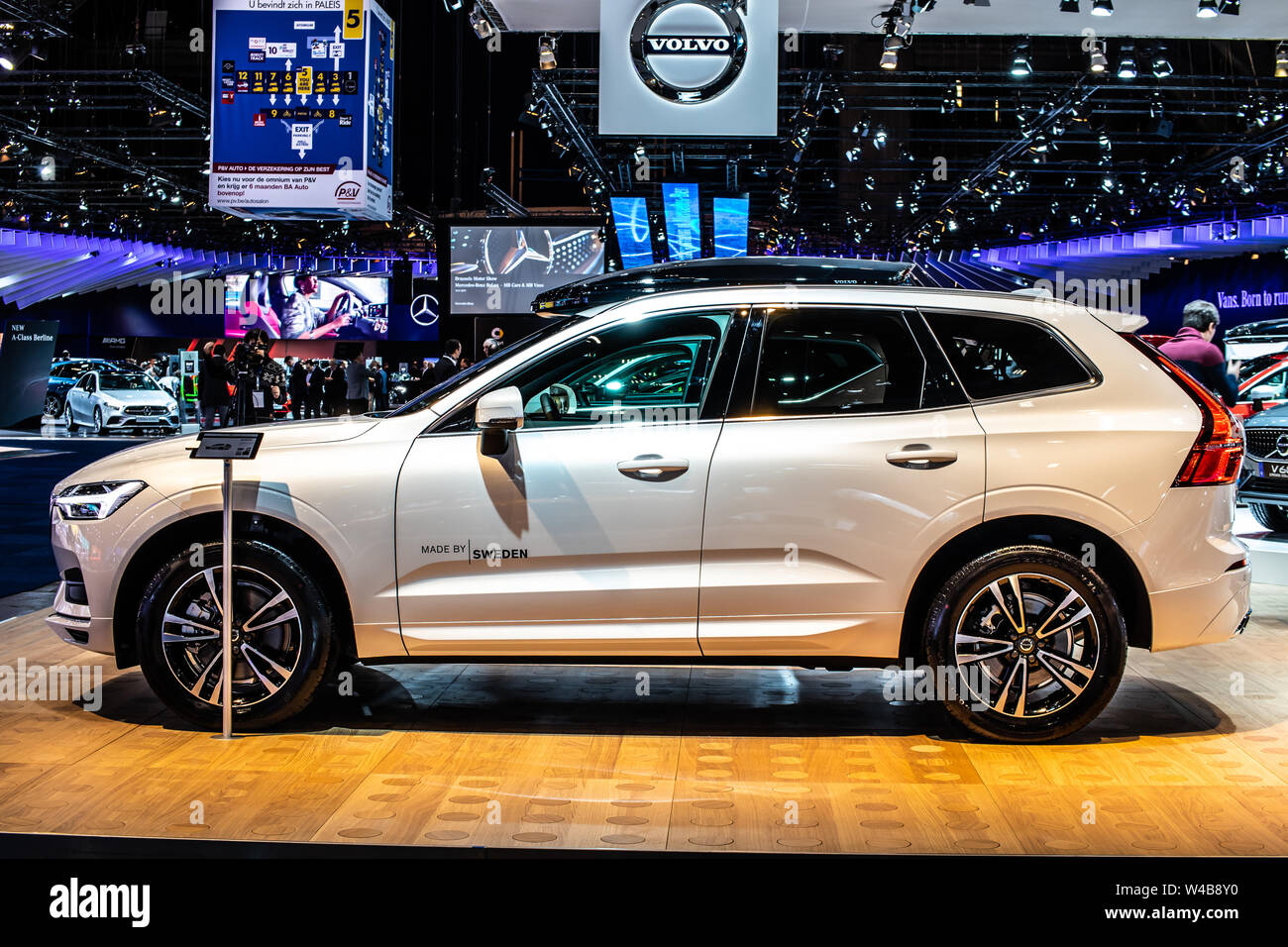 Brussels, Belgium, Jan 2019 Volvo XC60, Brussels Motor Show, 2nd gen ...