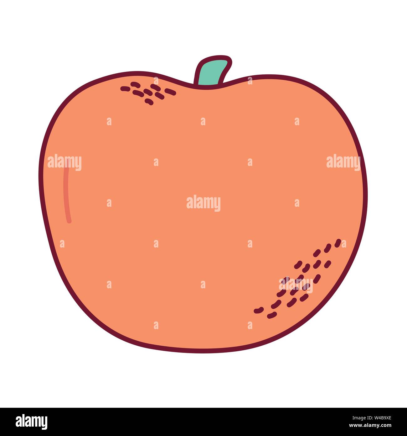 delicious tasty sweet fruit apple cartoon vector illustration graphic ...