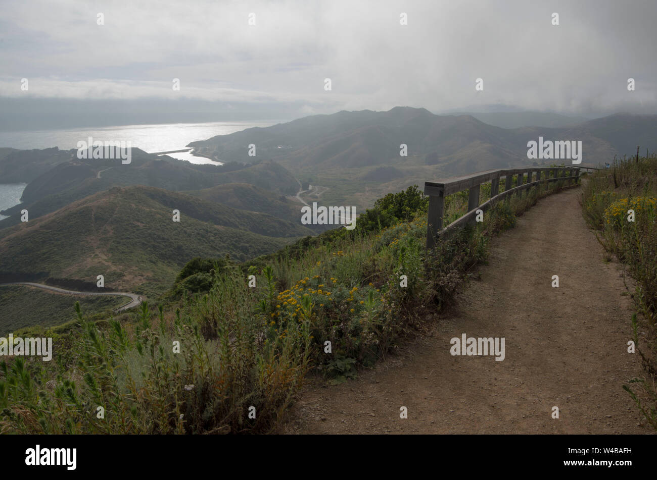 There are many hiking trails around the Marin Headlands in Marin County ...